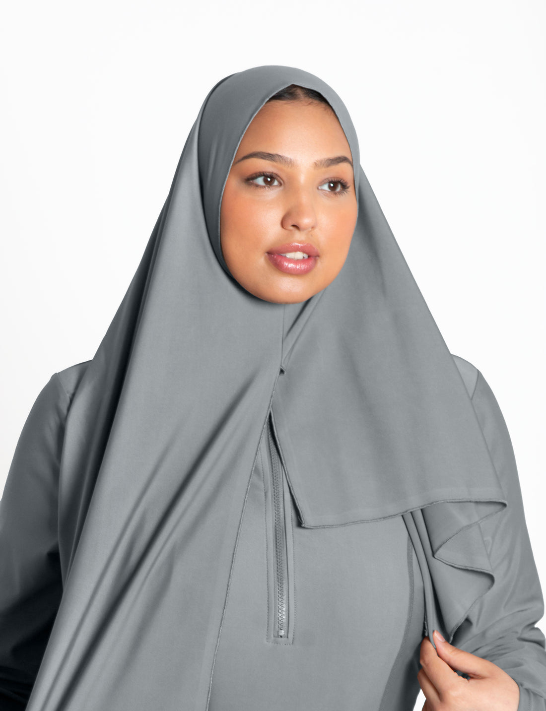 Imaan Swim Instant Hijab Wrap - Grey – Imaan Active